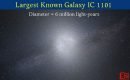 Largest Known Galaxy IC 1101 – Size, Distance, Facts – Planets Education